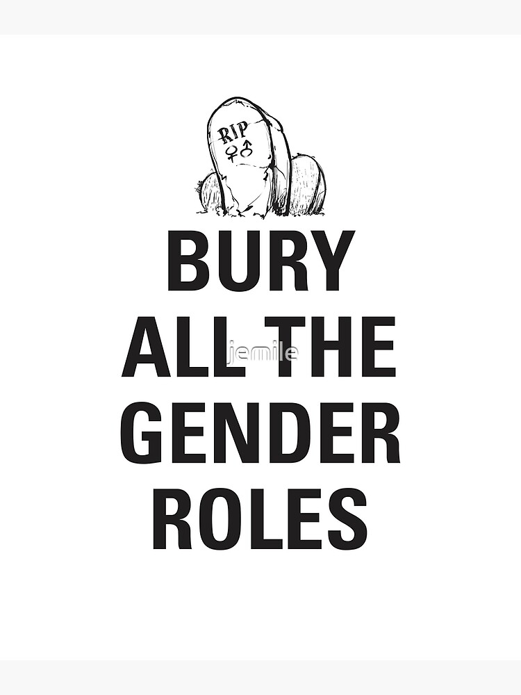 "Equal Pride Bury All The Gender Roles Aesthetic Vintage" Poster by ...