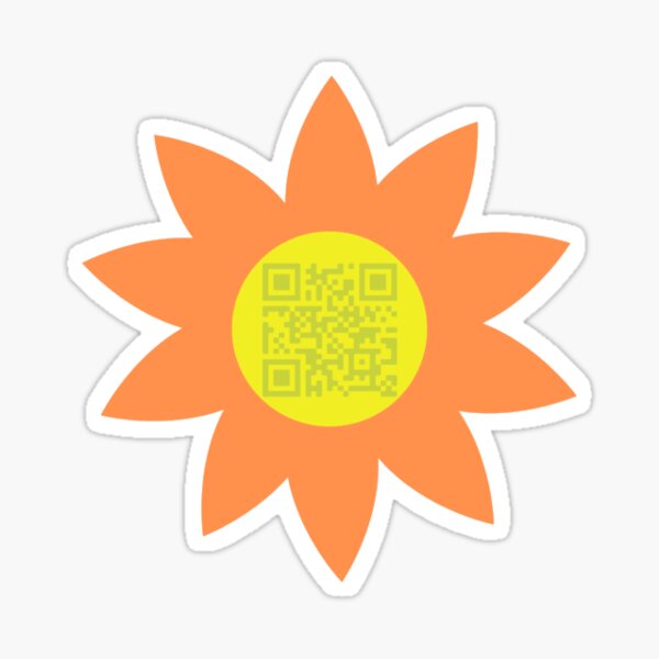 "5sos wildflower music video flower qr code center" Sticker for Sale by ...