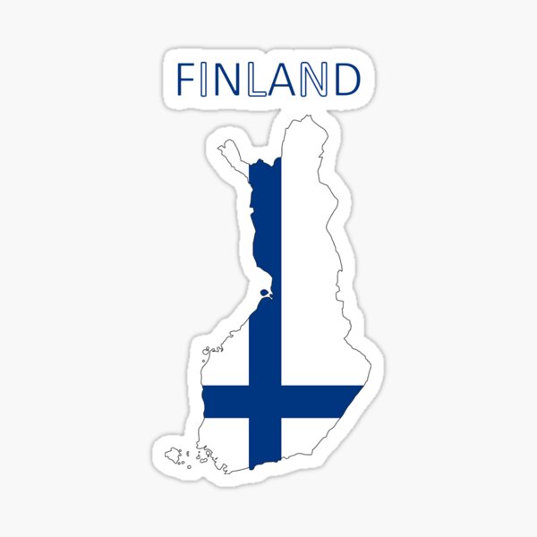 "Finland Scandinavia Map" Sticker by AndiHK | Redbubble