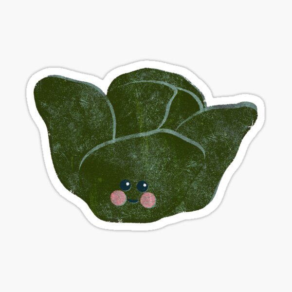"Vegetables Fruit Salad Lettuce Linoprint Stickers" Sticker for Sale by ...