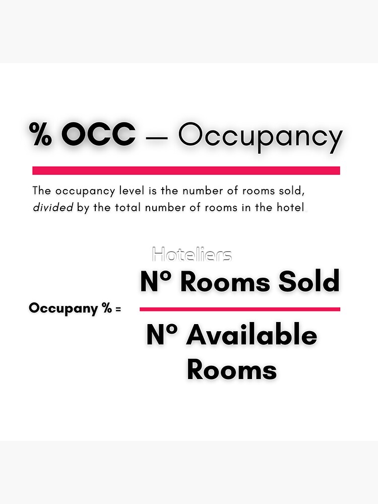 "Revenue Management Occupancy" Sticker by Hoteliers | Redbubble