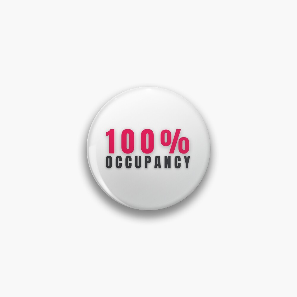 "100 % Occupancy" Sticker for Sale by Hoteliers | Redbubble