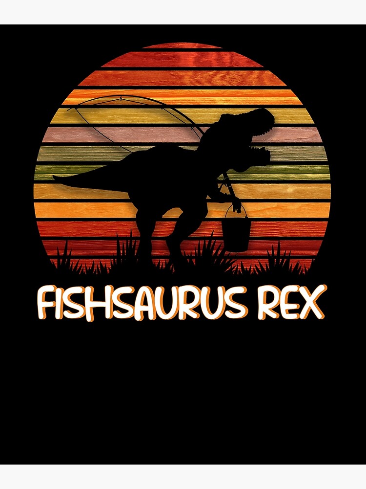 "Vintage Retro Fishsaurus Rex" Poster by BLake77777 | Redbubble