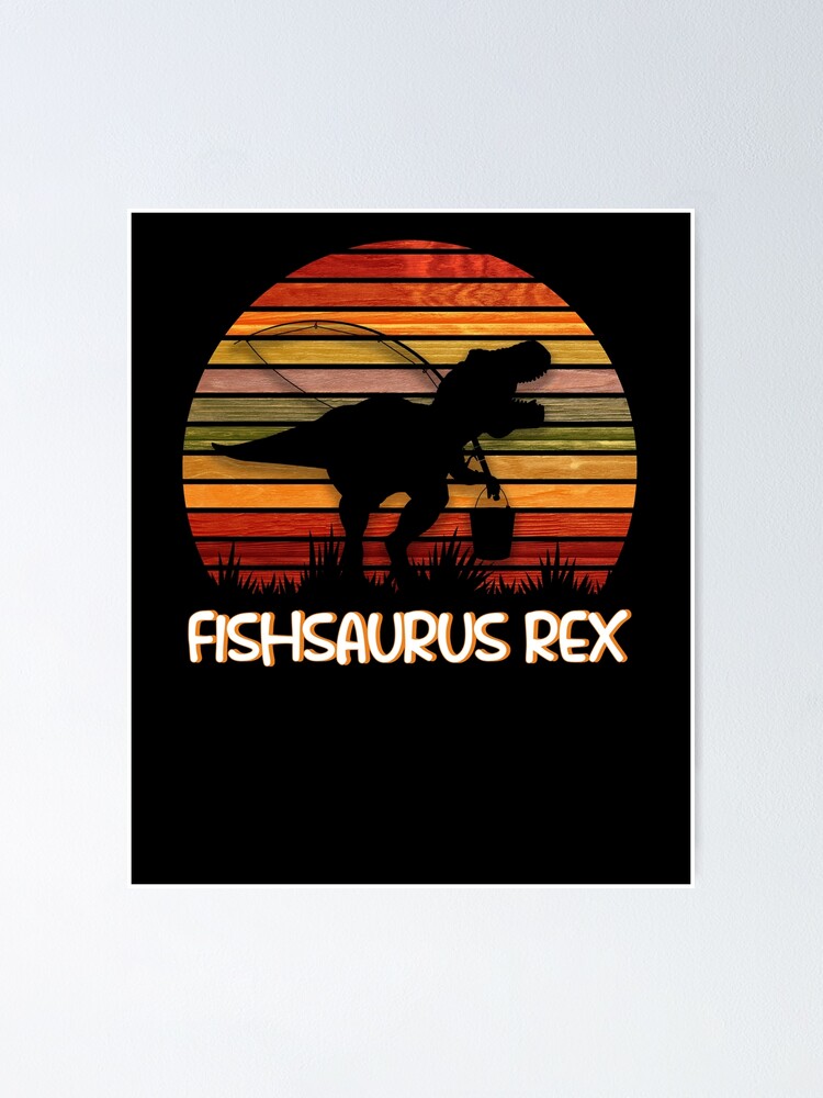 "Vintage Retro Fishsaurus Rex" Poster by BLake77777 | Redbubble