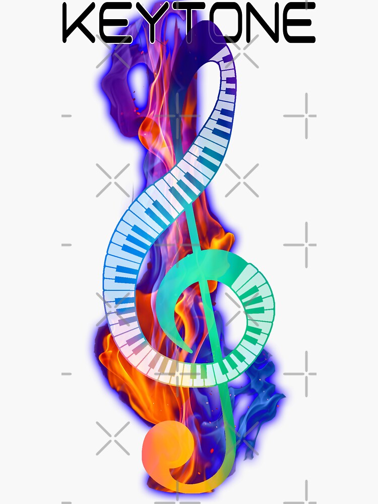 "KEYTONE NOTE" Sticker for Sale by A-T-H | Redbubble