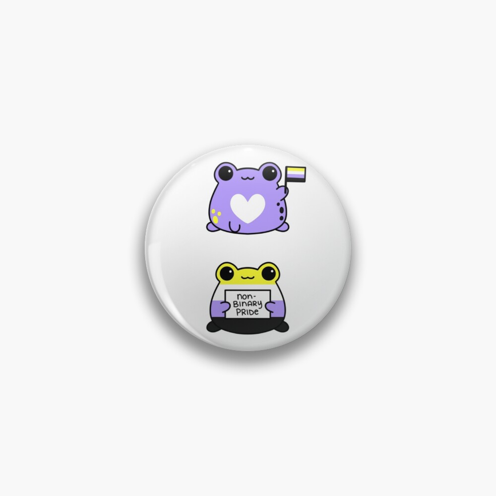 "Non-binary Pride Frogs Alt" Sticker for Sale by CorieCake | Redbubble