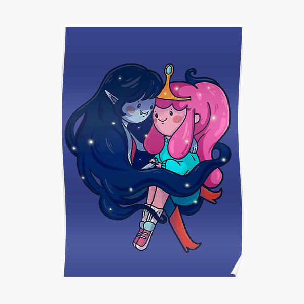 "Marceline x Princess bubblegum - love bubbline" Poster for Sale by ...