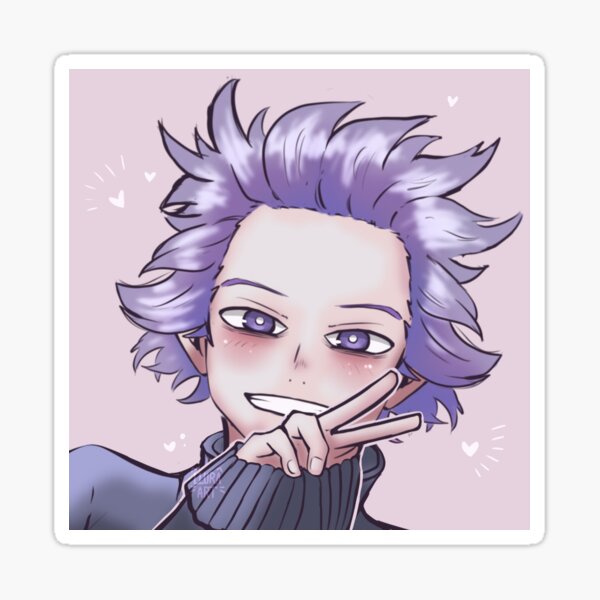 "Shinso Hitoshi - Boku No Hero Academia" Sticker for Sale by Llura-Art ...