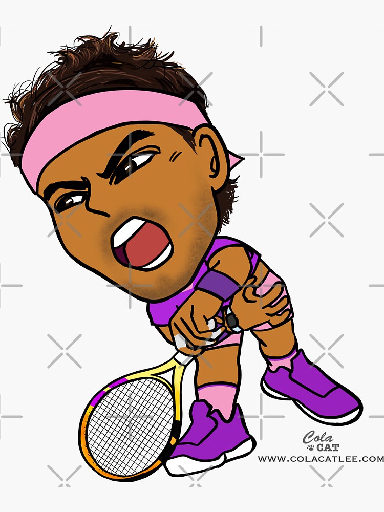 "Rafael Nadal" Sticker for Sale by Colacatlee | Redbubble