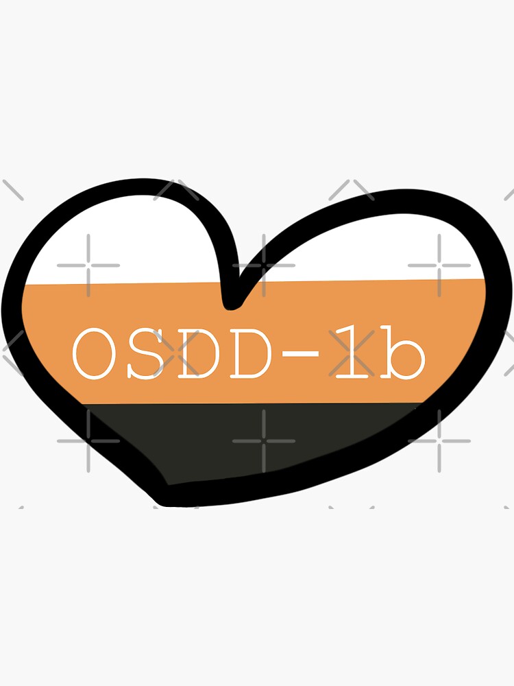 "System Pride Heart OSDD-1b" Sticker for Sale by Me-but-Plural | Redbubble