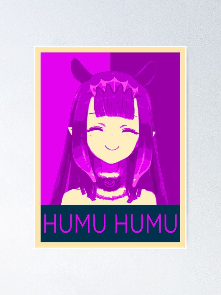 "Hololive EN Ninomae Ina'nis Humu Humu Posterized" Poster for Sale by ...
