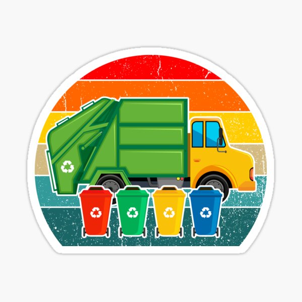 Trash Truck Stickers | Redbubble