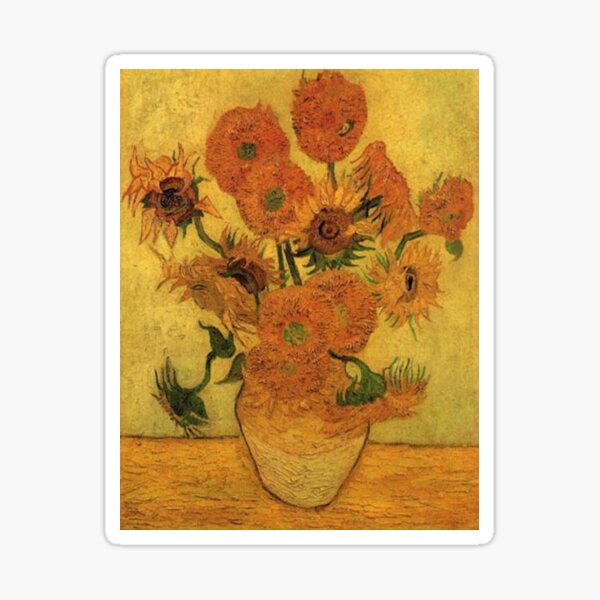 "Vincent Van Gogh "Sunflowers" (1888). Image reproduction (poster ...