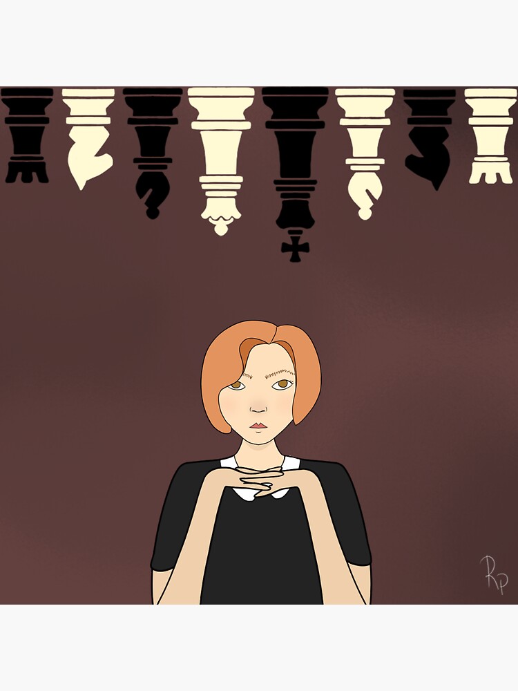"Beth Harmon, The Queens Gambit" Sticker by rpeach | Redbubble