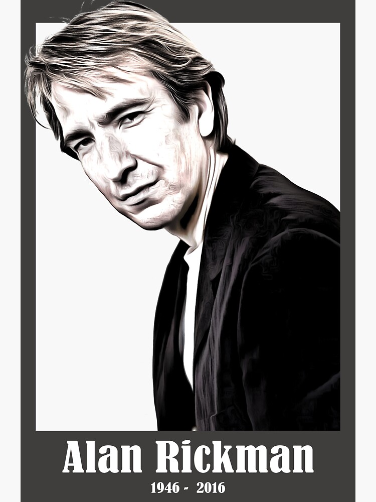 "alan rickman" Sticker for Sale by lattemadiun | Redbubble