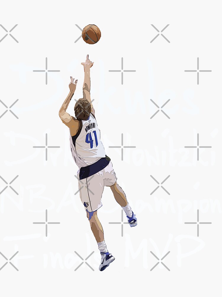 "Dirk Nowitzki - NBA Champion" Sticker by AYA-Design | Redbubble