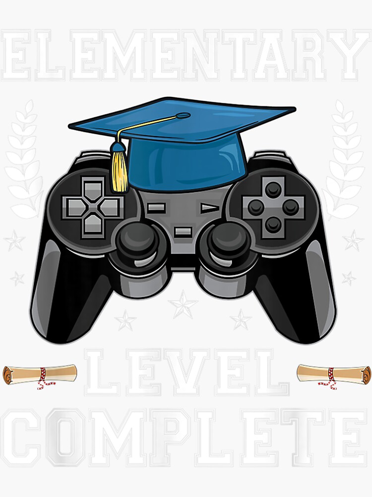 "Elementary Level Complete Video Gamer Class Of 2021 Graduate" Sticker ...