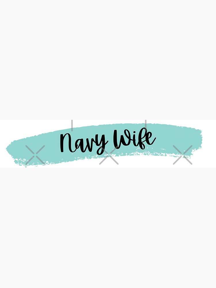 "Navy Wife- Cursive" Sticker for Sale by TKimerer | Redbubble