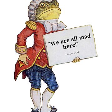 "Alice in wonderland (The Frog Footman)" Sticker for Sale by alias6 ...