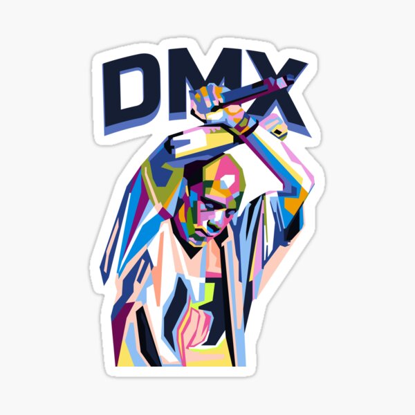 "Abstract dmx legend popart in WPAP" Sticker by smd90 | Redbubble