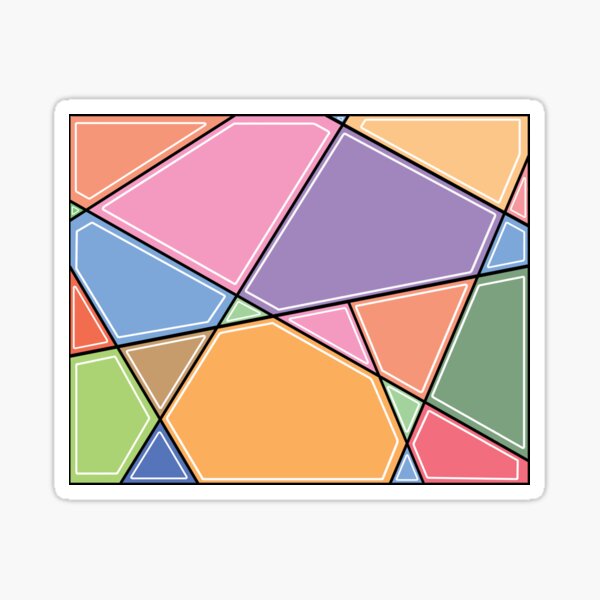 "geometric design" Sticker by iWandArt | Redbubble