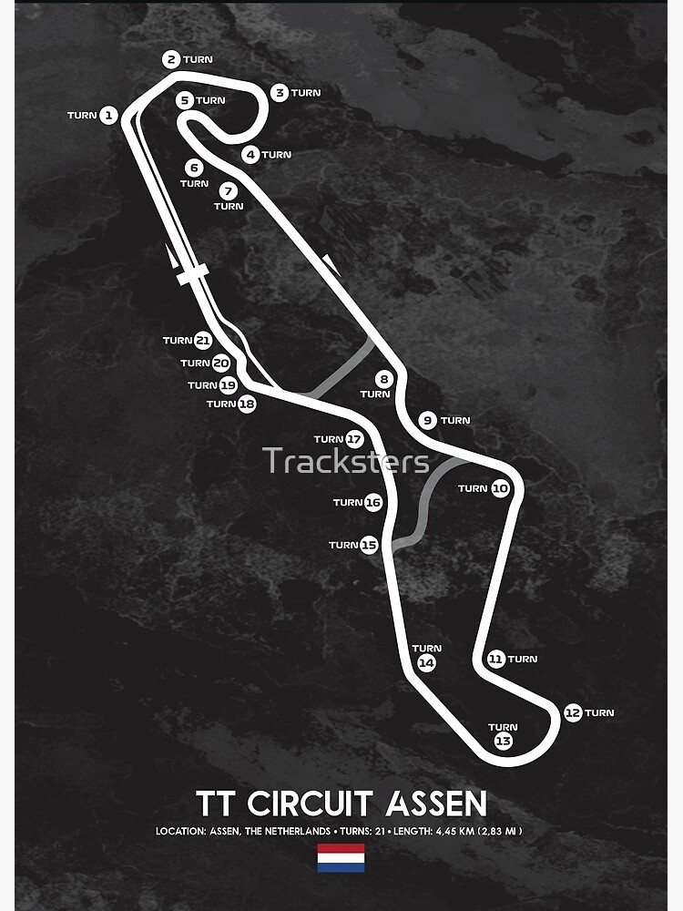 "Assen TT Circuit" Poster by Tracksters | Redbubble