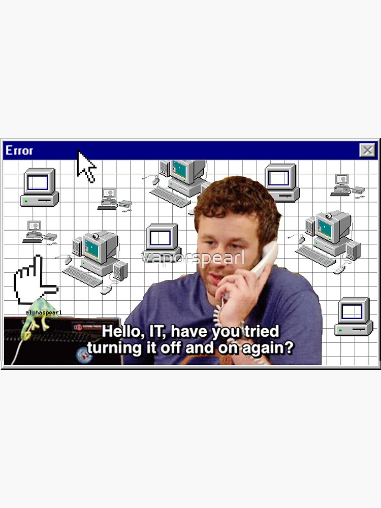 "IT CROWD ROY" Sticker by vaporspearl | Redbubble