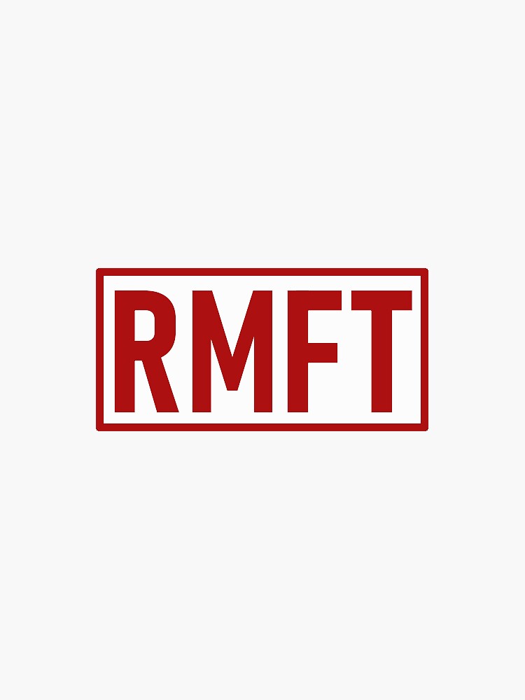 "RMFT" Sticker for Sale by madelinepaul99 | Redbubble