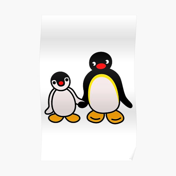 "Pingu and Pinga" Poster by AkiraFussion | Redbubble