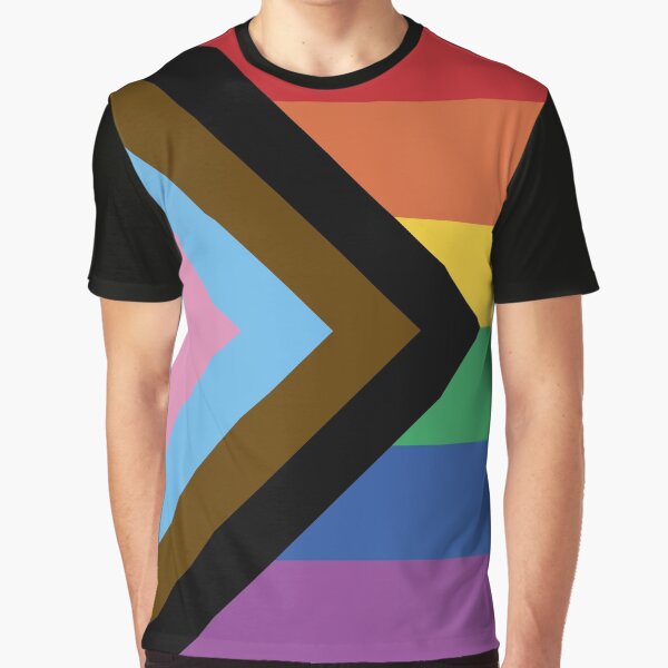 "PROGRESS PRIDE FLAG" T-shirt for Sale by Priscimissy | Redbubble ...