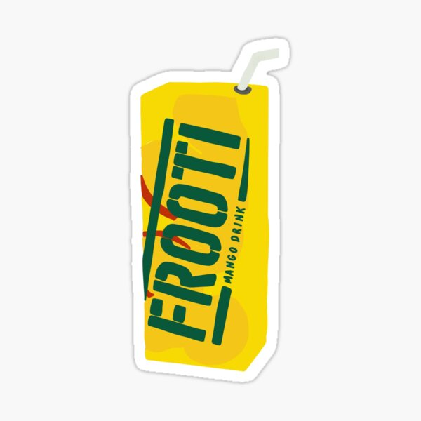 "Frooti mango drink cartoon" Sticker for Sale by shopshayanadaf | Redbubble