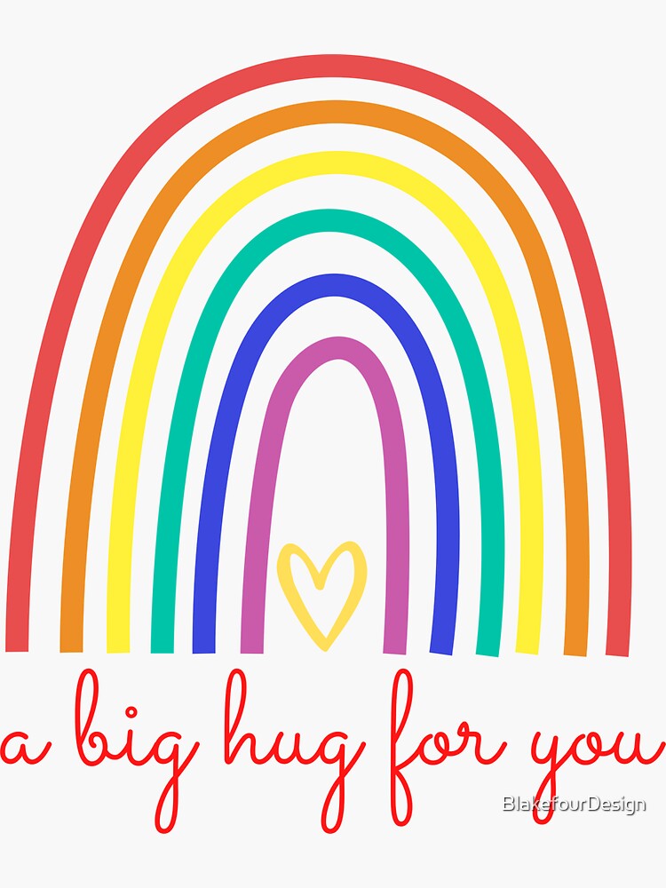 "A Big Hug For You" Sticker for Sale by BlakefourDesign | Redbubble