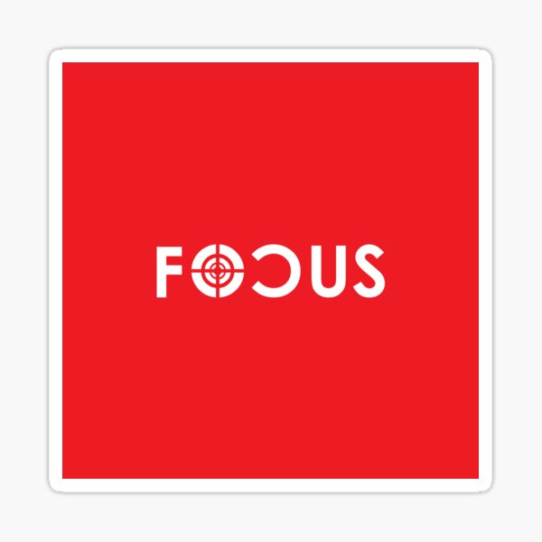 "Focus" Sticker for Sale by Opine | Redbubble