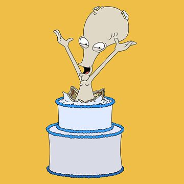 "American Dad Birthday Cake Roger" Greeting Card for Sale by thebcarts ...