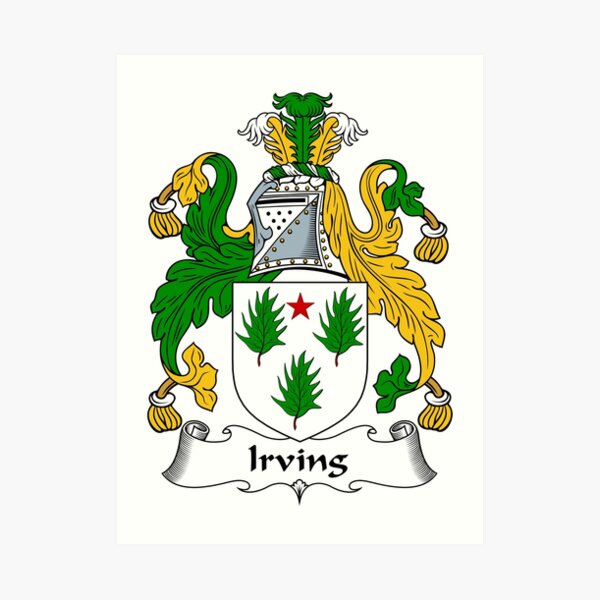 "Irving Coat of Arms / Irving Family Crest" Art Print by ...