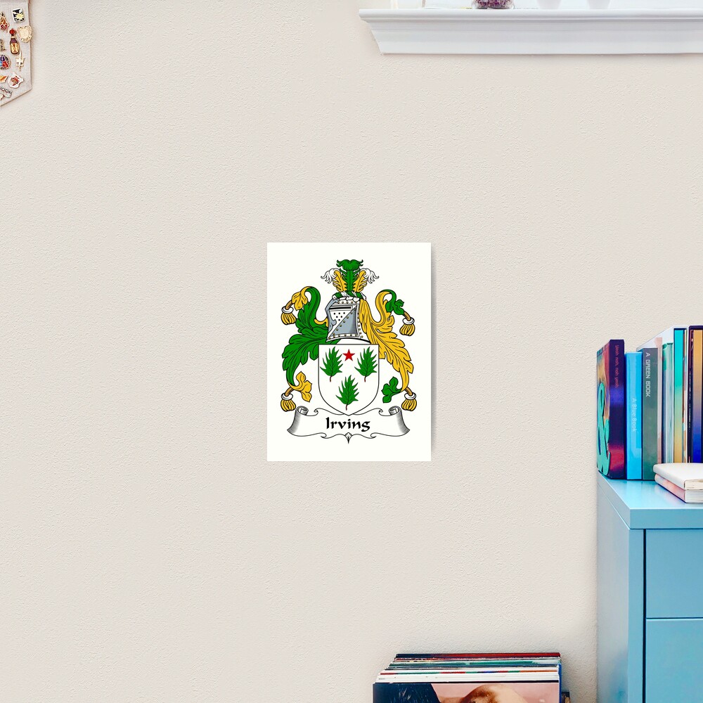 "Irving Coat of Arms / Irving Family Crest" Art Print by ...