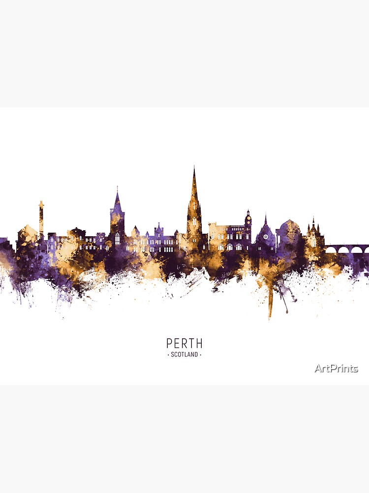 "Perth Scotland Skyline" Sticker for Sale by ArtPrints | Redbubble