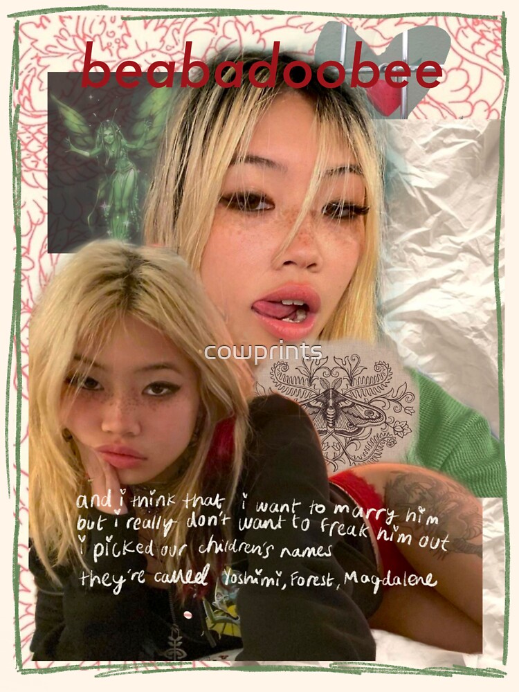 "beabadoobee collage" Sticker for Sale by cowprints | Redbubble