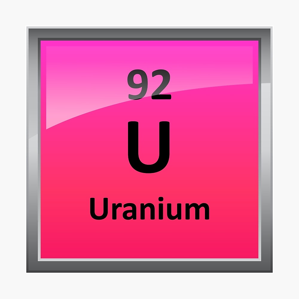 Uranium Periodic Table Symbol Uranium Periodic Table Of Elements Stock