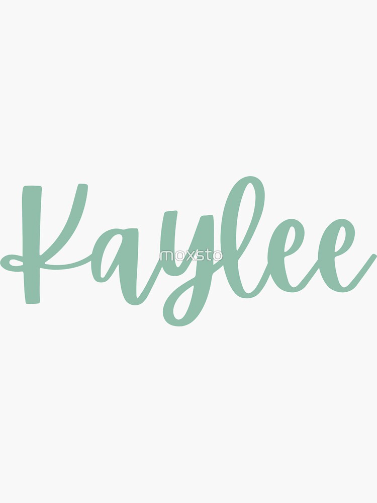"Kaylee Name - Sage Green" Sticker by moxsto | Redbubble