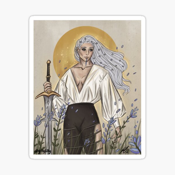 "Wildflower Yasha" Sticker for Sale by yillylilly | Redbubble