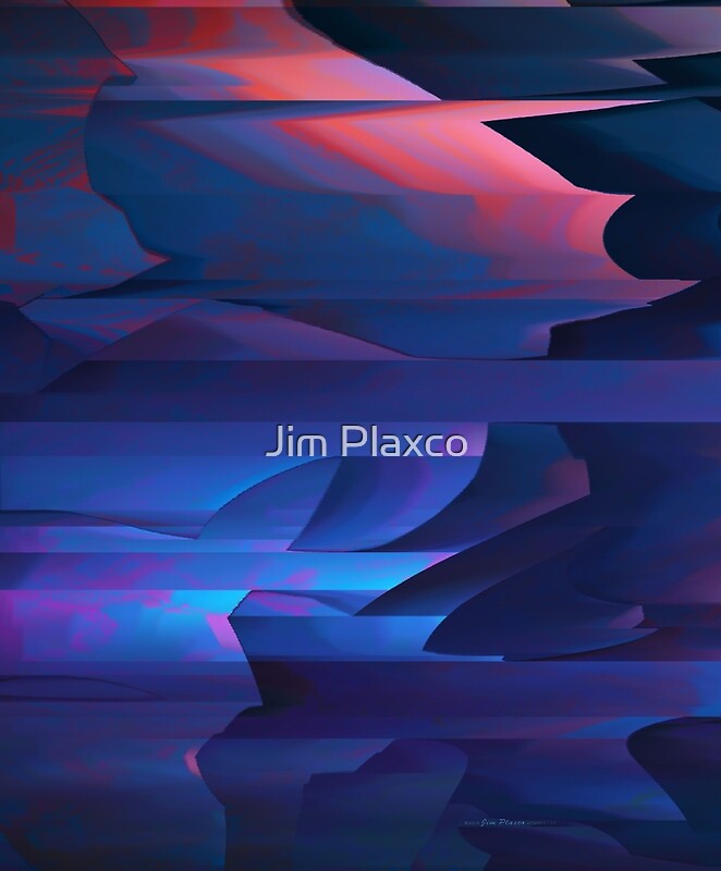 "Coastal Cliffs At Sunset Abstract Cubism Art" by Jim Plaxco | Redbubble