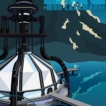 "Travel: Mon Calamari" Poster for Sale by plumblood | Redbubble