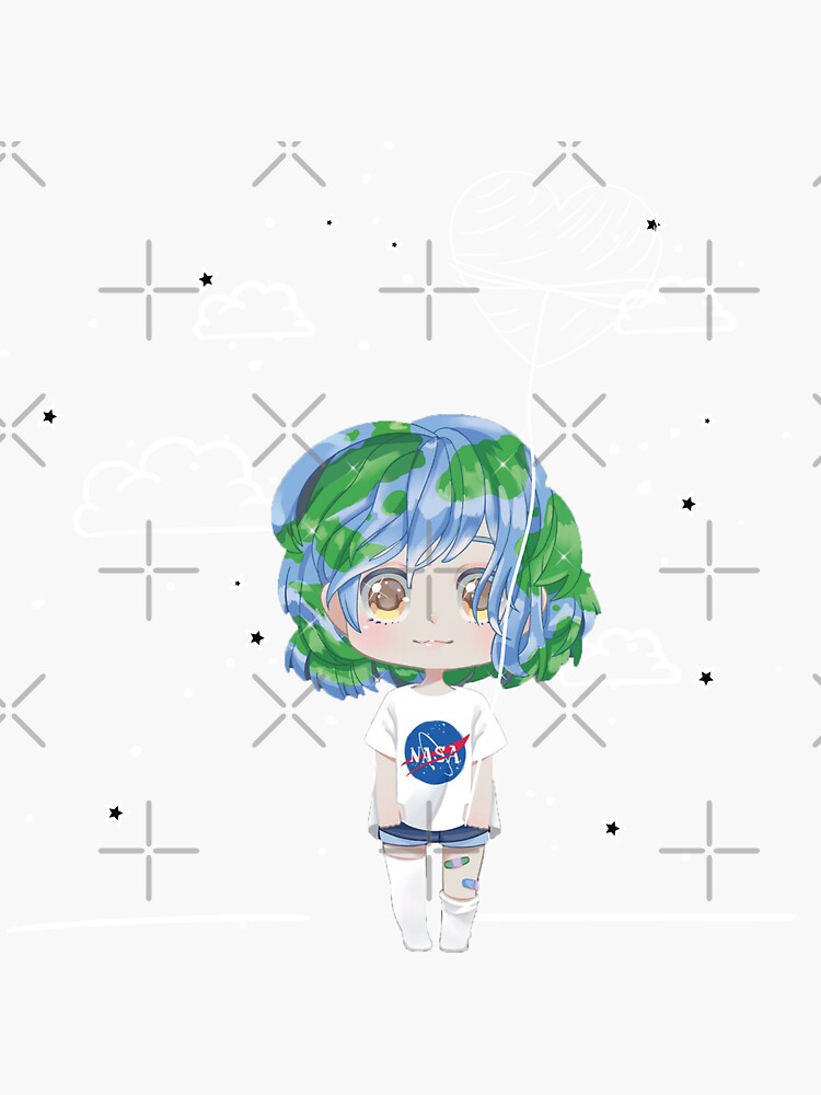 "Moon-Nasa-Girl anime-kpop, Japonese anime" Sticker for Sale by ...