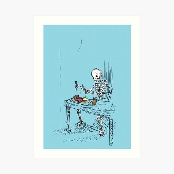"Confused Skeleton" Art Print by Extreme-Fantasy | Redbubble