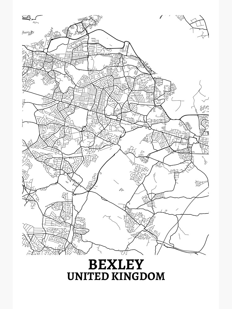 "Bexley , United Kingdom City Map" Sticker for Sale by JordanSy95 ...