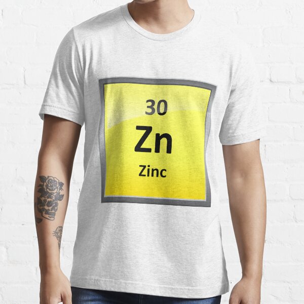 "Zinc Element Symbol - Periodic Table" T-shirt for Sale by sciencenotes ...