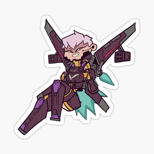"Cartoon Valkyrie Classic" Sticker by Yamakazzii | Redbubble