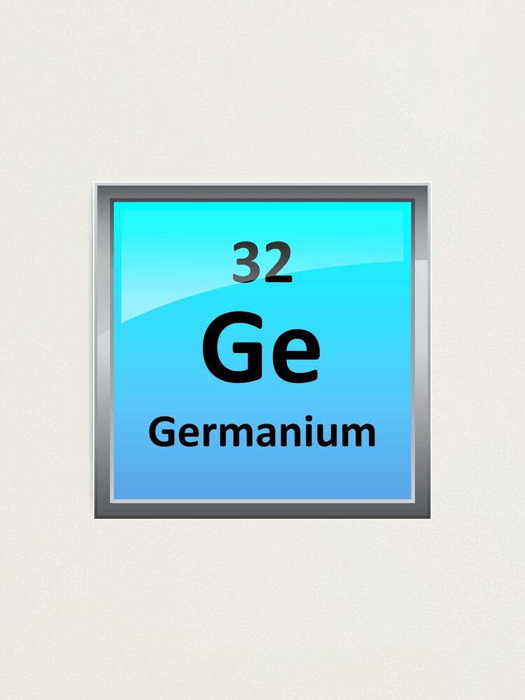 "Germanium Element Tile - Periodic Table" Photographic Print by ...