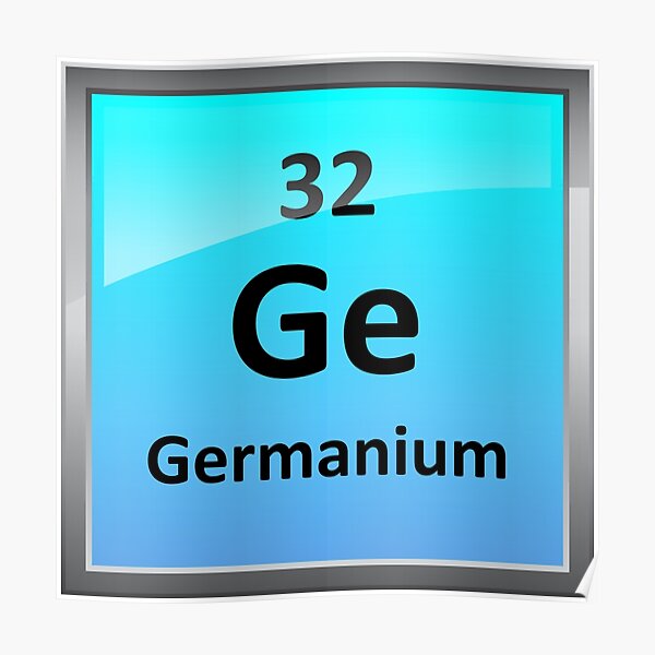 "Germanium Element Tile - Periodic Table" Poster by sciencenotes ...